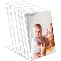 China OEM/ODM Plexiglass Sign Holders Print Or Engrave Logo Acrylic Standing Sign Holder for sale