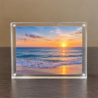 China 5x7 Inch Clear Perspex For Picture Frames Rounded Corners Clear Tabletop Acrylic Picture Frames for sale