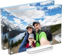 China Transparent Acrylic Photo Frame With Magnetic Design For Easy Display for sale