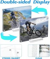 China Transparent Acrylic Photo Frame With Magnetic Design For Easy Display for sale