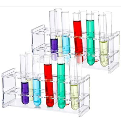 China Custom Size Clear Acrylic Display Rack Three Tier Design For Test Tube And Retail Products for sale
