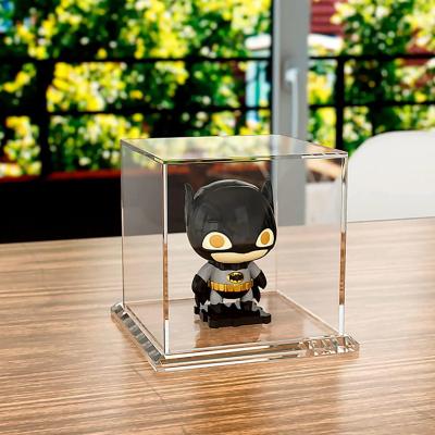 China Transparent 3MM Plexiglass Display Case Showcase Box For Figurine Collections for sale