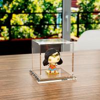China Transparent 3MM Plexiglass Display Case Showcase Box For Figurine Collections for sale