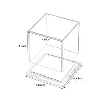 China Transparent 3MM Plexiglass Display Case Showcase Box For Figurine Collections for sale