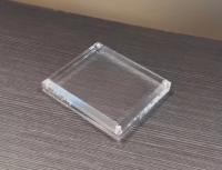 China Transparent Acrylic Magnetic Photo Frame with Beveled Design and Custom Size for sale