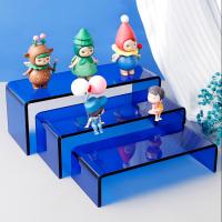 China Tabletop Clear Acrylic Riser Display Stands Holder For Cosmetics Jewelry Collectibles Retail Counter for sale