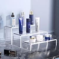 China Tabletop Clear Acrylic Riser Display Stands Holder For Cosmetics Jewelry Collectibles Retail Counter for sale