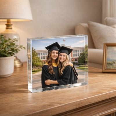 China Photo Gifts Solid Acrylic Cubes For Display Silk Screen Printing for sale