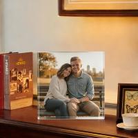 China Photo Gifts Solid Acrylic Cubes For Display Silk Screen Printing for sale