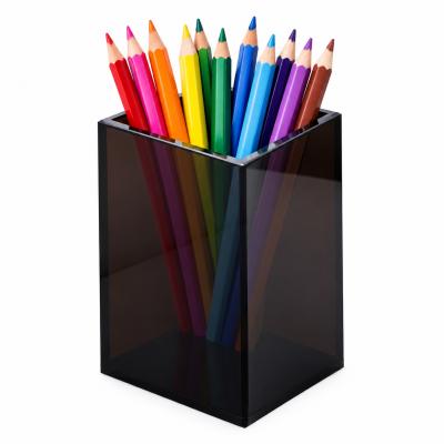 China Colorful Fluorescent Acrylic Pencil Holder 5MM Acrylic Makeup Brush Holder for sale