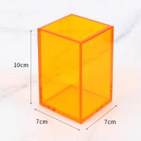 China Colorful Fluorescent Acrylic Pencil Holder 5MM Acrylic Makeup Brush Holder for sale