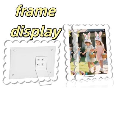 China Acrylic Double Sided Photo Frame High Transparency Perspex Magnetic Frames for sale