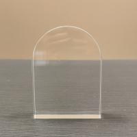 China Custom Arch Shape Solid Acrylic Block with Polished Finish for UV Printing Logo Display for sale