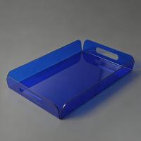 China Colorful Fluorescent Acrylic Dessert Tray Cake Serving For Party Restaurant Cafe for sale