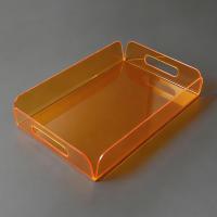 China Colorful Fluorescent Acrylic Dessert Tray Cake Serving For Party Restaurant Cafe for sale