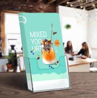 China Table Top Acrylic Display Holder For Poster Acrylic Brochure Holders for sale
