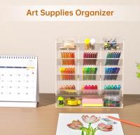 China Clear Acrylic Display Rack For Pen Pencil Cosmetics Acrylic Storage Display Holder for sale
