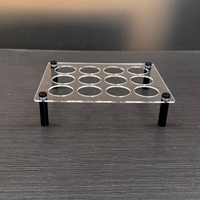 China 12 Slots Acrylic Coffee Pod Holder K Cup Display Rack For Kitchen Countertop Coffee Capsule Storage for sale