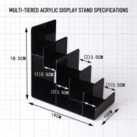 China 5 Tier Acrylic Display Stand For Wallets Sunglasses Brooches Jewelry Retail Counter for sale