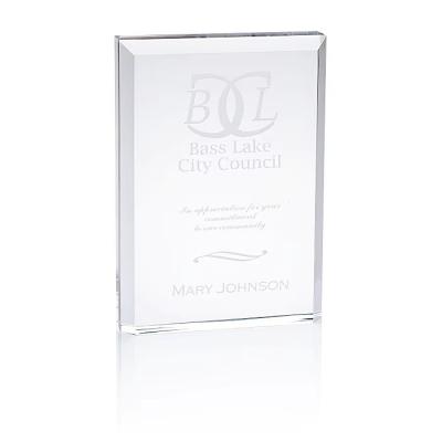 China Plexiglass Awards Acrylic Trophy Awards With/Without Stand Transparent for sale