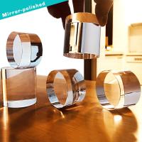 China Cylinder Round Solid Acrylic Display Cube Photo Props Transparent  Size 5