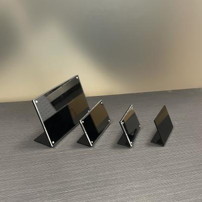 China Tabletop Mount Acrylic Display Stand Plastic Clear Perspex Literature Holder for sale