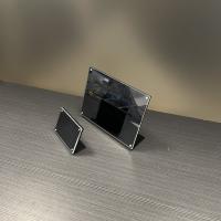 China Tabletop Mount Acrylic Display Stand Plastic Clear Perspex Literature Holder for sale