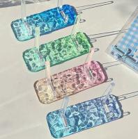 China Photocards Water Ripple Pattern Base Acrylic Display Stands For Badges And Acrylic Blocks for sale