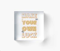 China Solid Acrylic Block Custom Photo Gift Personalized UV Photo Print Block Square for sale
