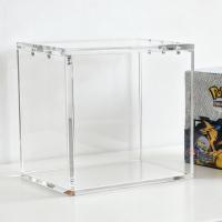 China Acrylic Display Case for PTCG Pokemon Cards Magnetic Dustproof Card Storage Box for sale