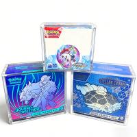 China Acrylic Display Box for PKMN ETB Game Cards Magnetic Dustproof Customizable for sale