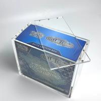 China Acrylic Display Box for PKMN ETB Game Cards Magnetic Dustproof Customizable for sale