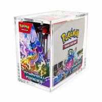 China Acrylic Display Box for PKMN ETB Game Cards Magnetic Dustproof Customizable for sale