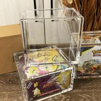 China Magnetic Dustproof Acrylic Display Box with Customized Size and Color for PKMN TCG ETB Premium Collection Acrylic Display Case for sale