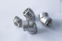 China Round Forged Pipe Fitting Elbows 316L Stainless Steel 90 Degree Elbow for sale