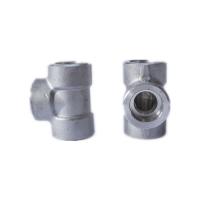 China Round SS304 Pipe Fitting Tees ASME B16.5 WP321 Equal Cross Tee for sale