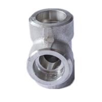 China Round SS304 Pipe Fitting Tees ASME B16.5 WP321 Equal Cross Tee for sale