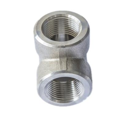 China Hot Dip Galvanized SS Threaded Pipe Tee Equal Diameter Customized for sale