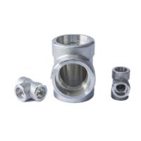 China SS316 Stainless Steel Pipe Fitting Tees Forged Technics corrosion resistant for sale