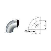 China 180 Degree Stainless Steel Pipe Fittings Elbow 316L Gray Forged for sale