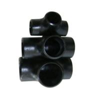 China Butt Weld Carbon Steel Reducing Tee Seamless SCH 40 DN50 ASTM A234 WPB for sale