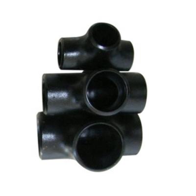 China Butt Weld Carbon Steel Reducing Tee Seamless SCH 40 DN50 ASTM A234 WPB for sale