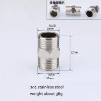 China ASTM A403 Threaded Pipe Fitting Super Whole Male Female Straight Nipple 316 Stainless Steel for sale