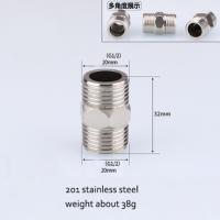 China 1/2 Inch 304 201 Stainless Steel Threaded Pipe Nipple for sale