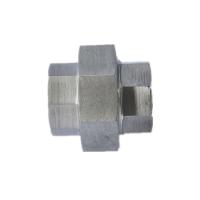 China Pipe Ss304 Threaded Union Fitting Female Connector Stainless Steel Hexagon 1/2inch for sale