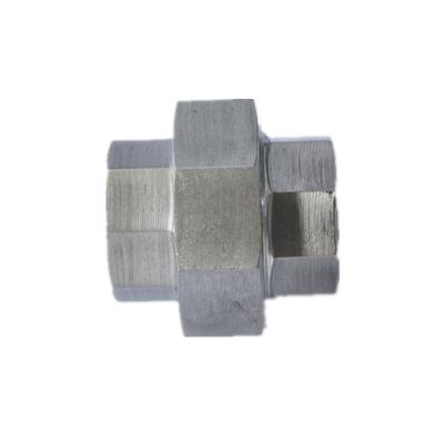 China Pipe Ss304 Threaded Union Fitting Female Connector Stainless Steel Hexagon 1/2inch for sale