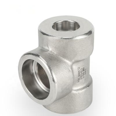 China High Pressure 304 Sw Tee Forged Steel Pipe Fittings for sale