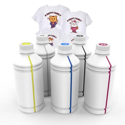 China 500ML 1000ML Factory Price Universal Color Heat Transfer Pigment Printing DTF Ink for DTF Printers for sale