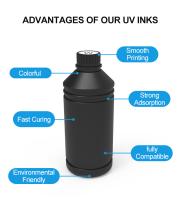 China 500ml/1000ml Soft/Hard Led ECO-UV High Quality Fast Dry UV Ink for XP600 UV Flatbed Printer for sale