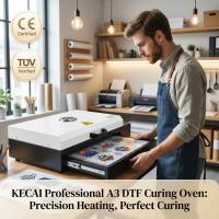China KECAI Factory Wholesale A3 DTF Powder Dryer Mini Desktop Curing Oven With Precise Temp Control for Clothing Custom CE for sale